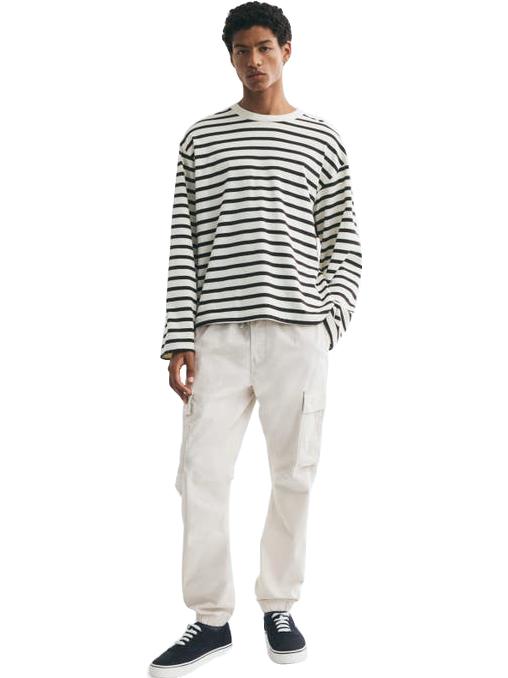 H&M H&M Slim-Fit Cotton Twill Cargo Pants with Drawstring Waist